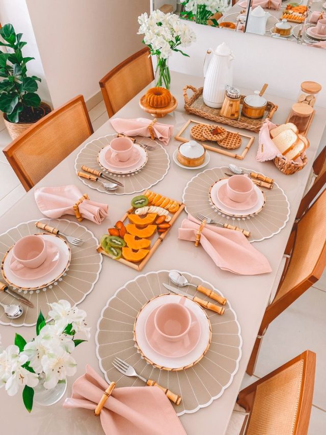 Mesa posta de café: Veja inspirações para montar uma linda mesa!